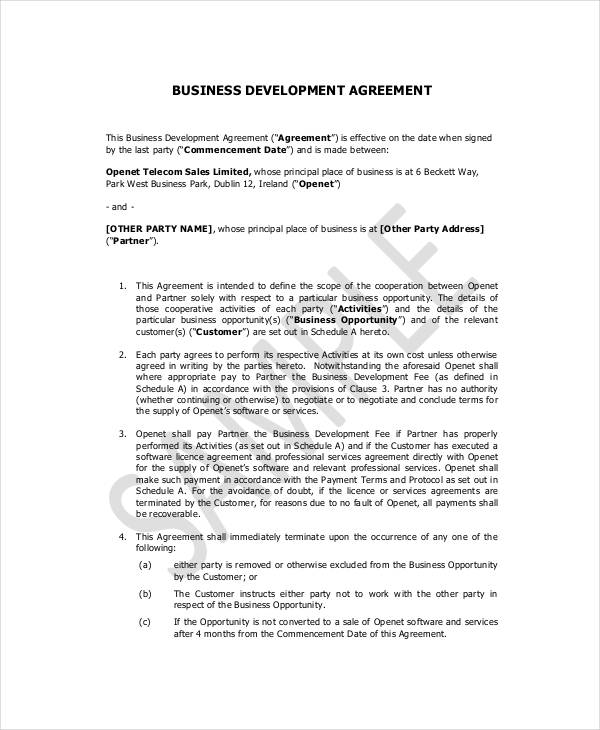 17+ Small Business Contract Templates - Docs, Word, Pages