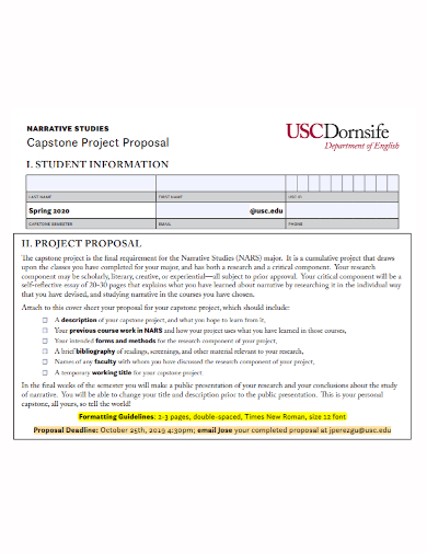 30+ Student Project Proposal Templates - PDF, DOC
