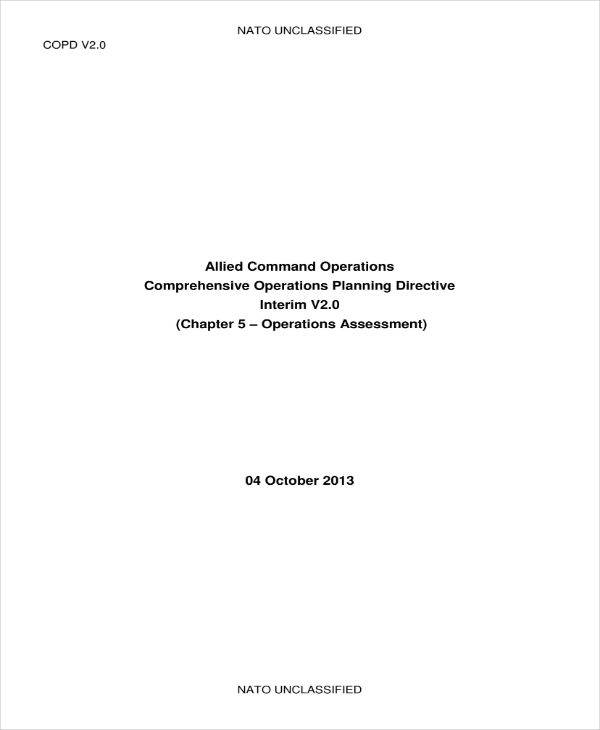 10+ Military Operational Plan Templates - PDF