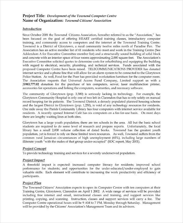 18 Information Technology Project Proposal Templates PDF Word PSD