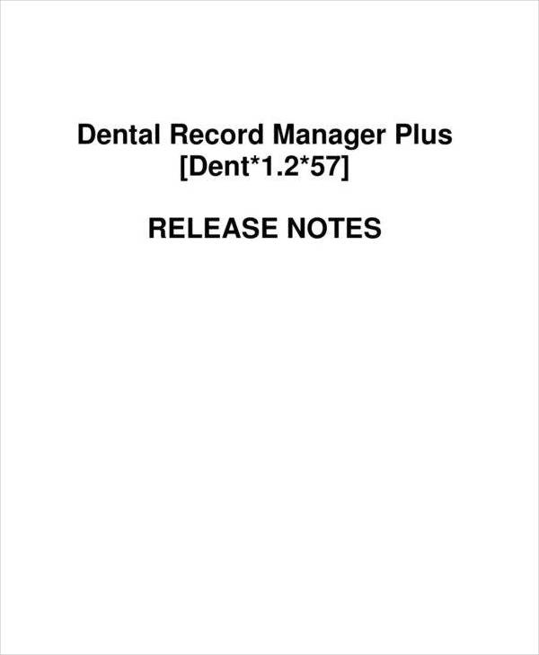 5+ Dental Note Templates - PDF, Word