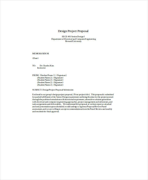 30+ Student Project Proposal Templates - PDF, DOC