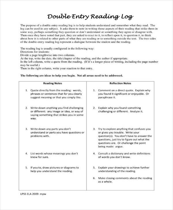 10+ Double Entry Journal Templates - PDF, DOC