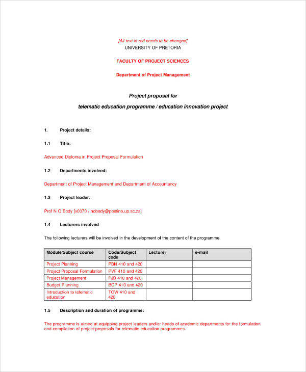 18+ Information Technology Project Proposal Templates - PDF, Word, PSD