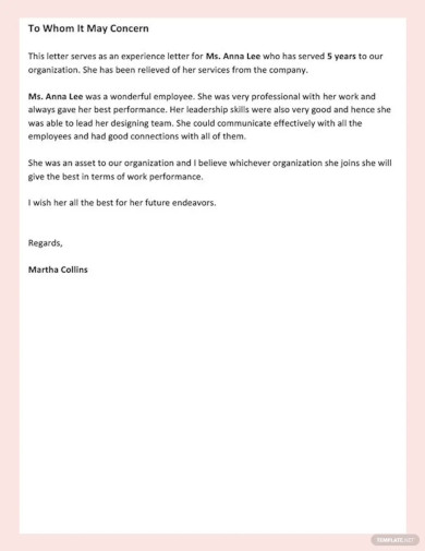 Free 27+ Experience Letter Templates in PDF