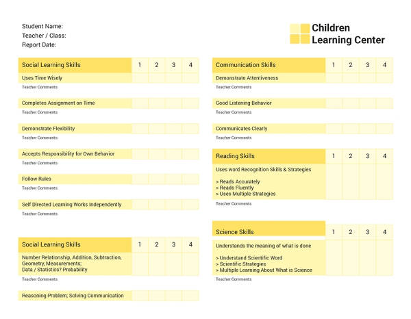 School Report Template - 24+ Free Sample, Example, Format Download