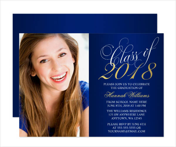 6 High School Graduation Invitation Designs Templates PSD AI 