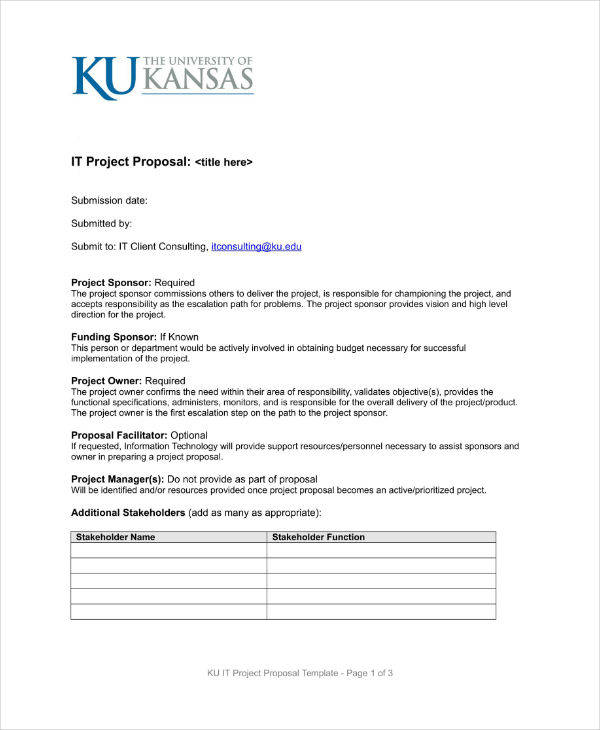 18+ Information Technology Project Proposal Templates - PDF, Word, PSD