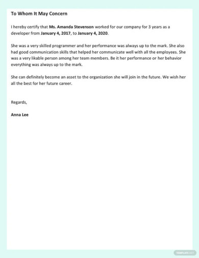 Free 27+ Experience Letter Templates in PDF