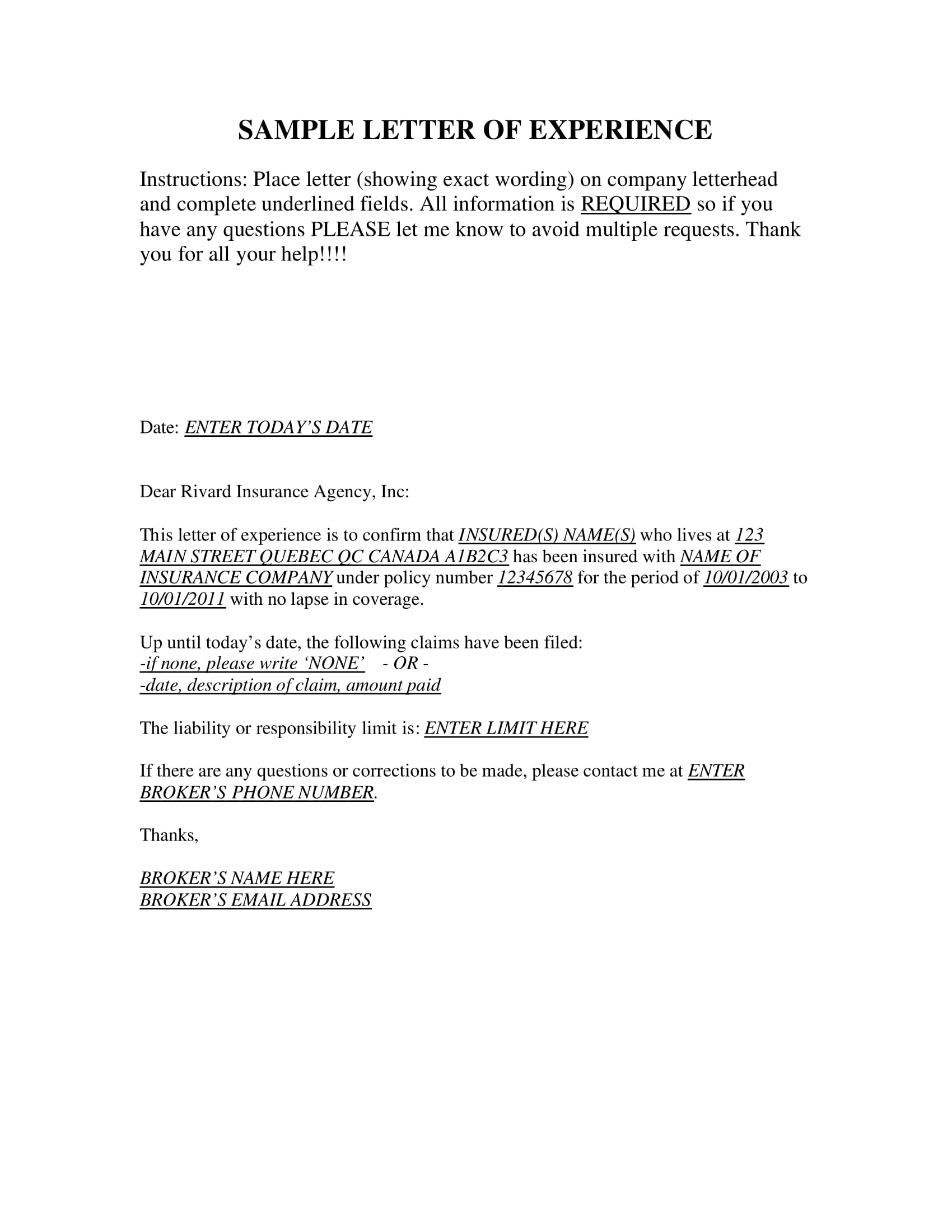 Free 27+ Experience Letter Templates in PDF