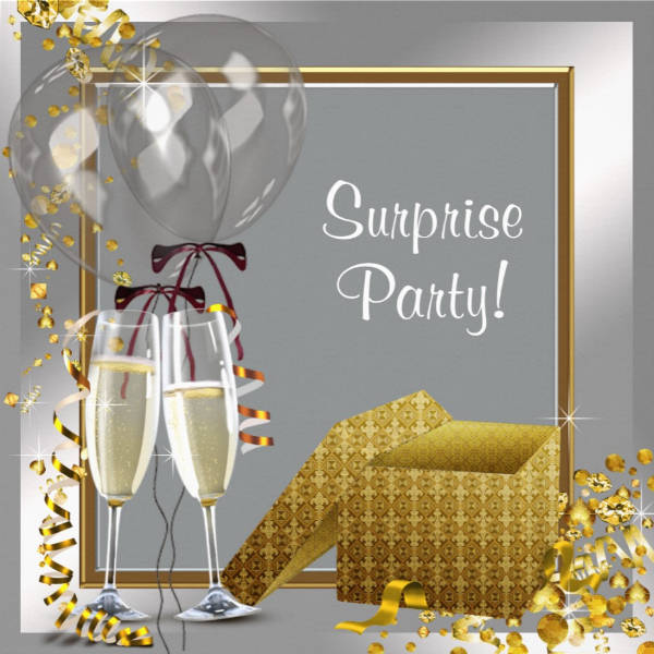 Surprise Birthday Card Templates
