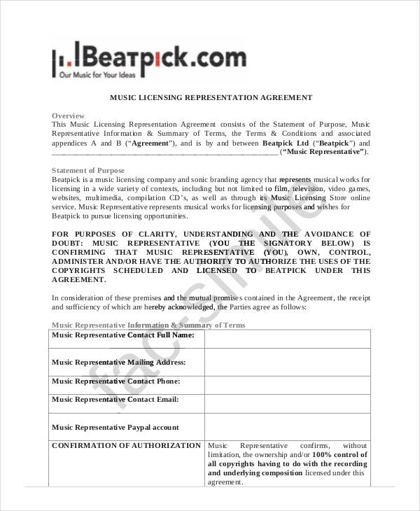 12+ Representation Agreement Templates - PDF, DOC