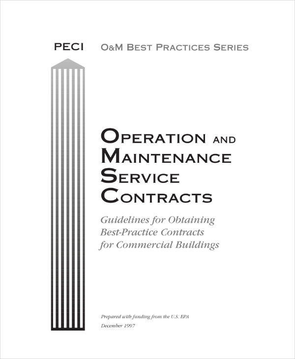 9+ Maintenance Service Contract Templates - Word, Google Docs, PDF