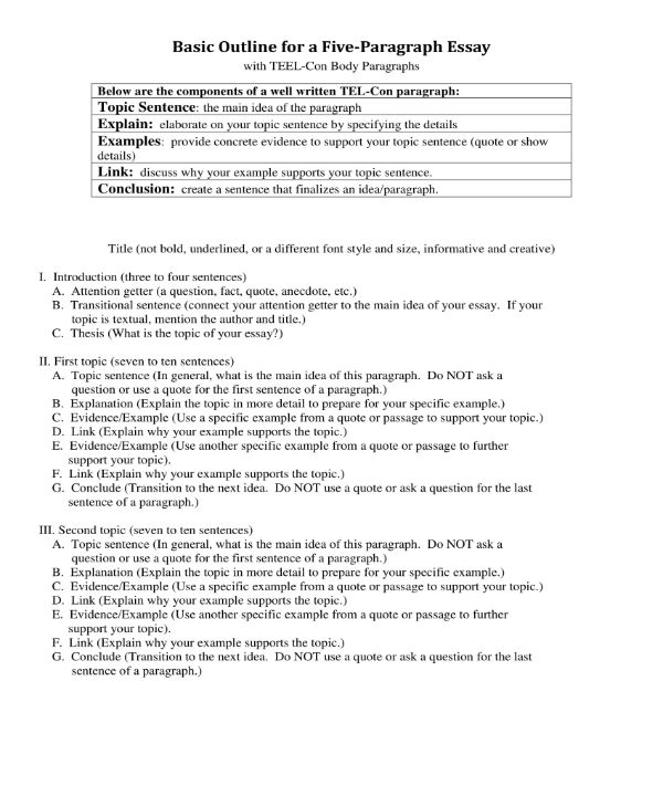 14+ 5 Paragraph Essay Templates - PDF