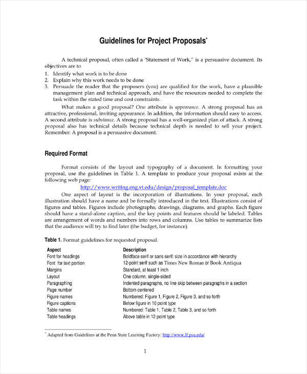 16+ Engineering Project Proposal Templates - PDF, Word, Pages