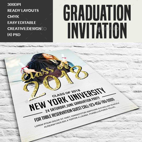 Commencement Invitation Template