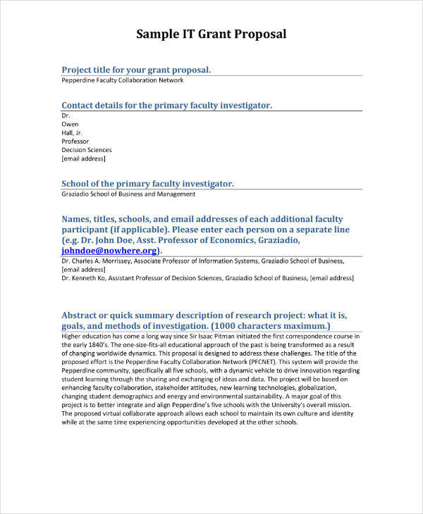 18+ Information Technology Project Proposal Templates - PDF, Word, PSD