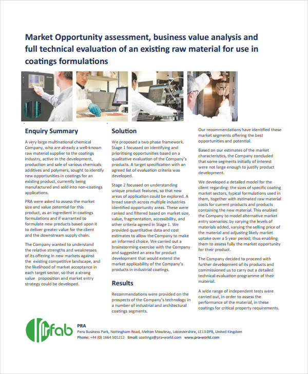 12+ Market Opportunity Assessment Templates - PDF, DOC