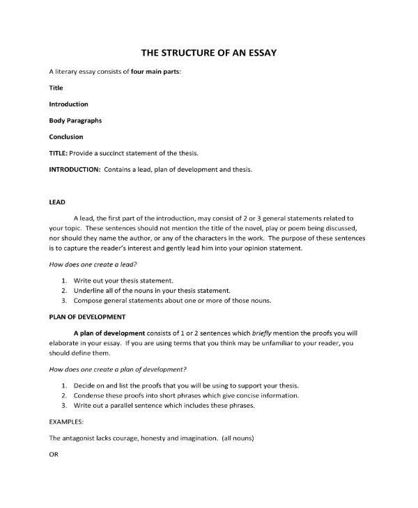 19+ Essay Templates in PDF