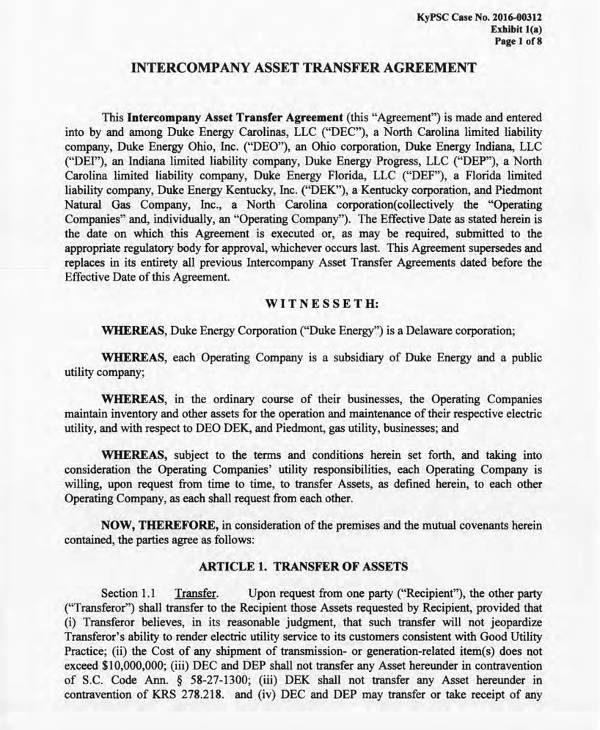 7+ Asset Transfer Agreement Templates - PDF