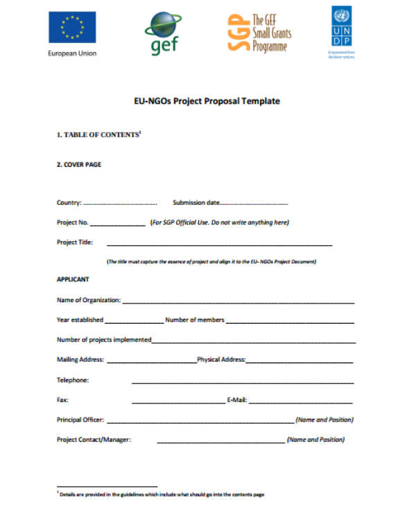 13 NGO Project Proposal Templates PDF DOC 13 NGO Project Proposal Templates PDF DOC