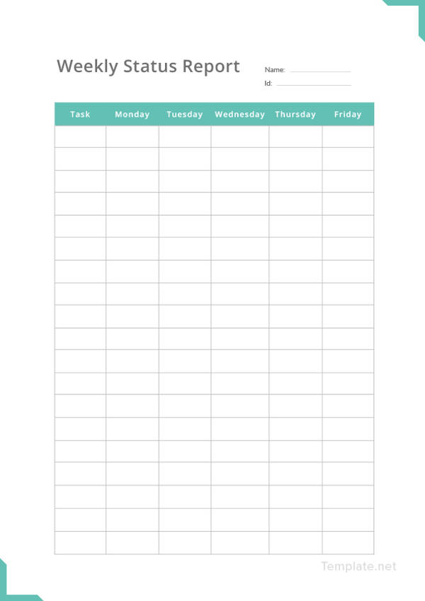 45+ Weekly Report Templates - DOC, Excel, PDF