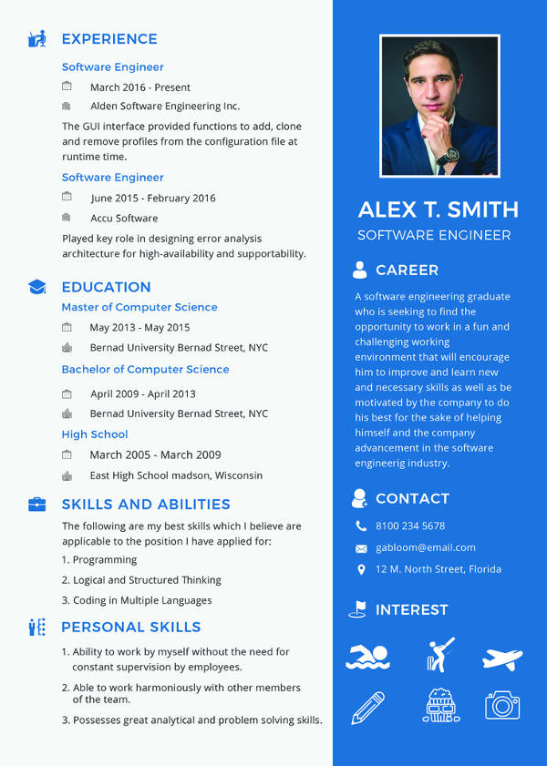 50 Fresher Resume Templates PDF DOC
