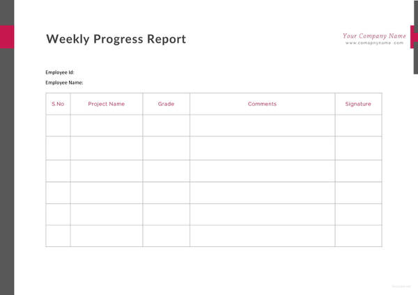 32+ Free Weekly Report Templates | Free & Premium Templates