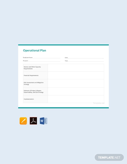 12+ Security Operational Plan Templates - Word, PDF, Google Docs, Apple ...