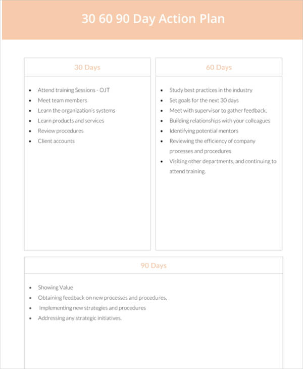 11 Daily Action Plan Templates PDF