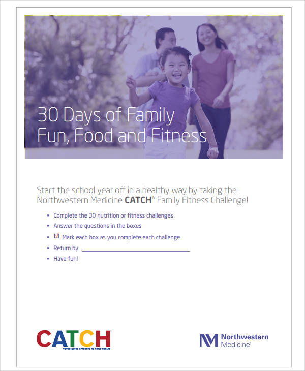 7 30 Day Fitness Plan Templates PDF