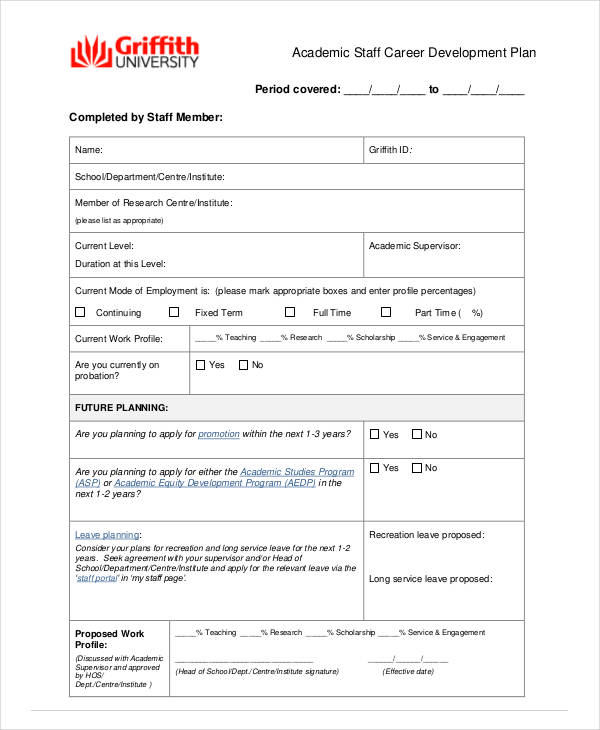 14+ Staff Development Plan Templates - PDF