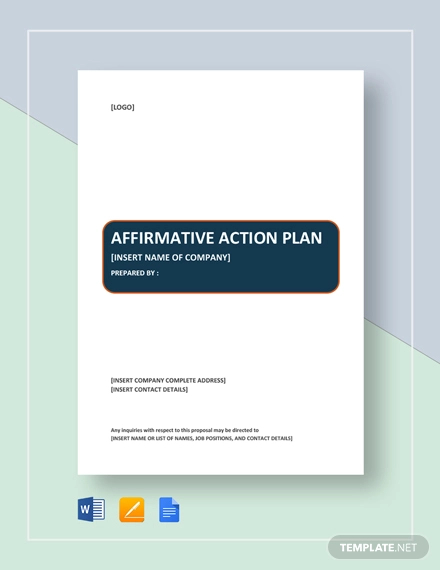 6+ Affirmative Action Plan Templates - DOC, PDF