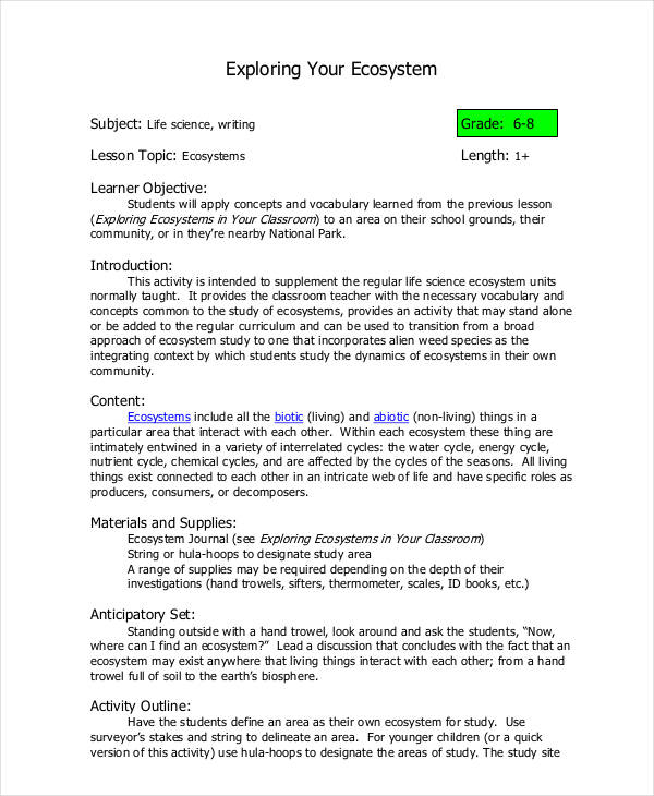 59+ Lesson Plan Templates - PDF, DOC, Excel