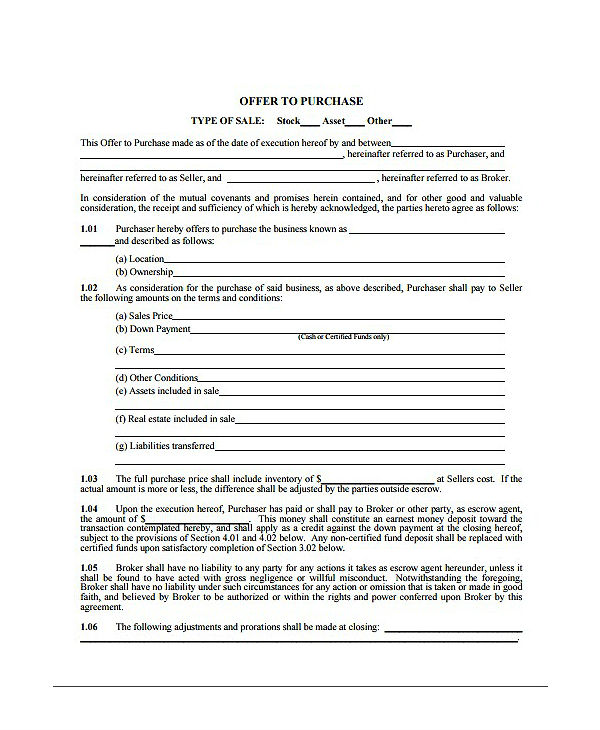 6 Proposal To Buy A Business Templates PDF DOC