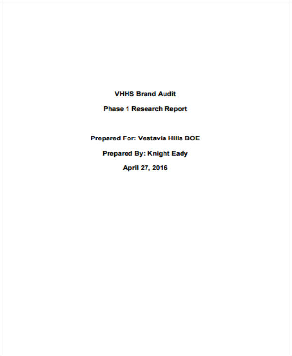 10+ Brand Audit Report Templates - PDF, Word