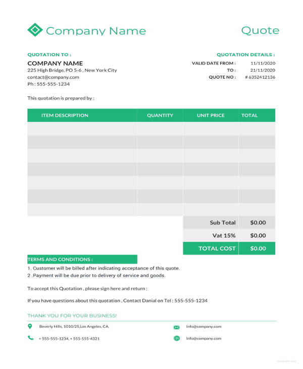 40+ Quotation Formats in PDF