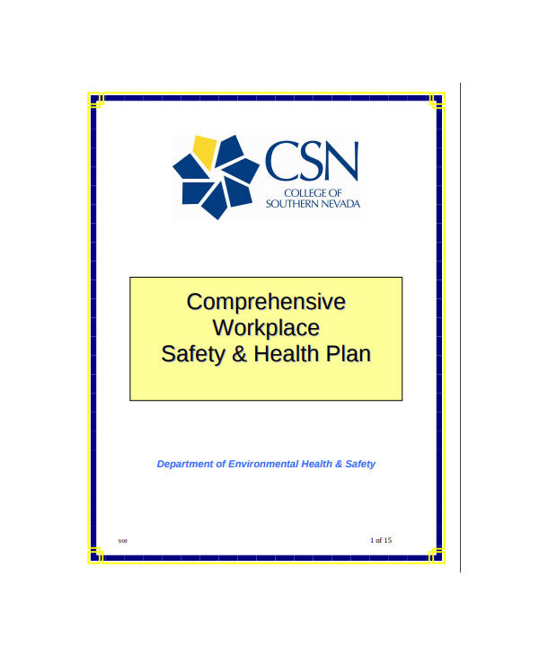 15 + Health and Safety Action Plan Templates - PDF, Google Docs, MS ...