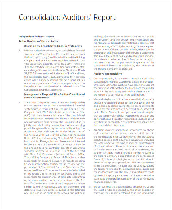 11+ Financial Audit Report Templates - PDF, DOC, PDF, Pages