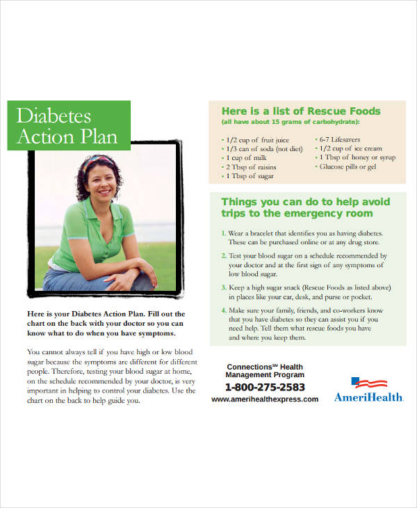 14+ Diabetes Action Plan Templates - PDF, Word