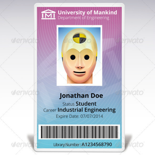 24+ Vertical Identification Card Designs & Templates- AI, Word, Pages ...