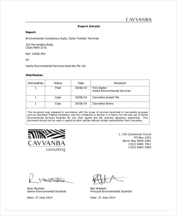 11+ Compliance Audit Report Templates - PDF