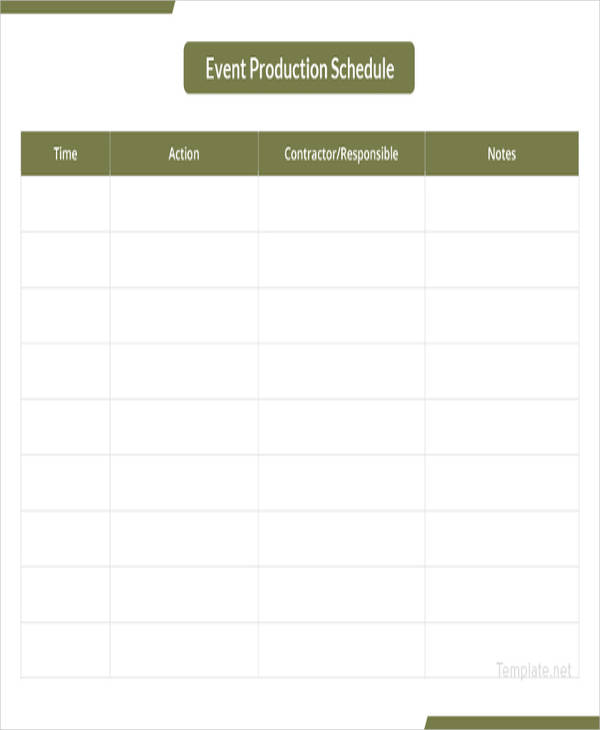 30+ Production Scheduling Templates - PDF, DOC, Excel