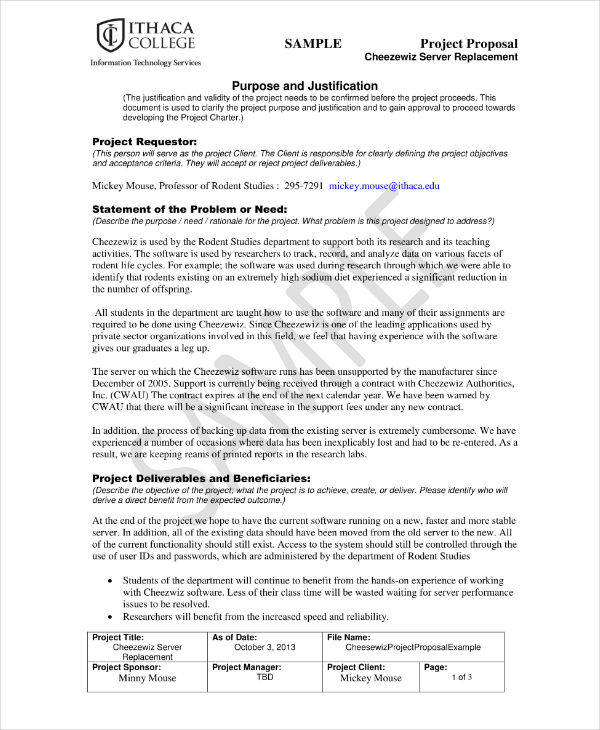 FREE 17 Software Project Proposal Templates In PDF MS Word Pages Google Docs