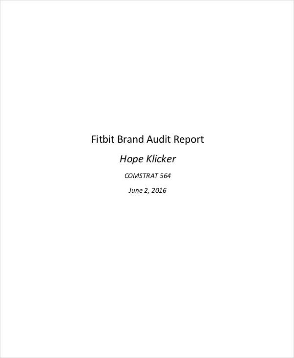 10+ Brand Audit Report Templates - PDF, Word