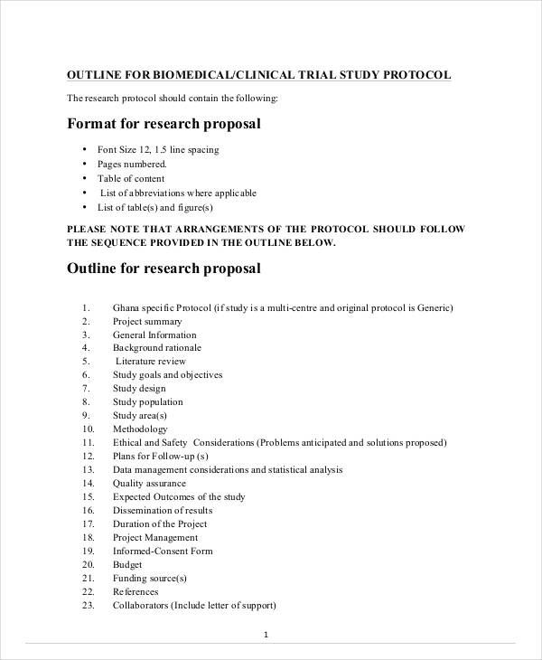 10+ Thesis Proposal Outline Templates - PDF, Word