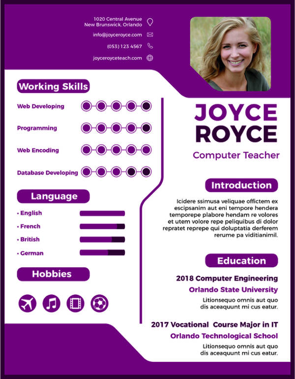 14+ Computer Science Resume Templates - PDF, DOC