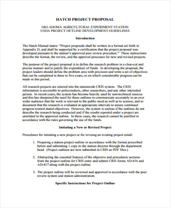 12+ Project Proposal Outline Templates - PDF, Word