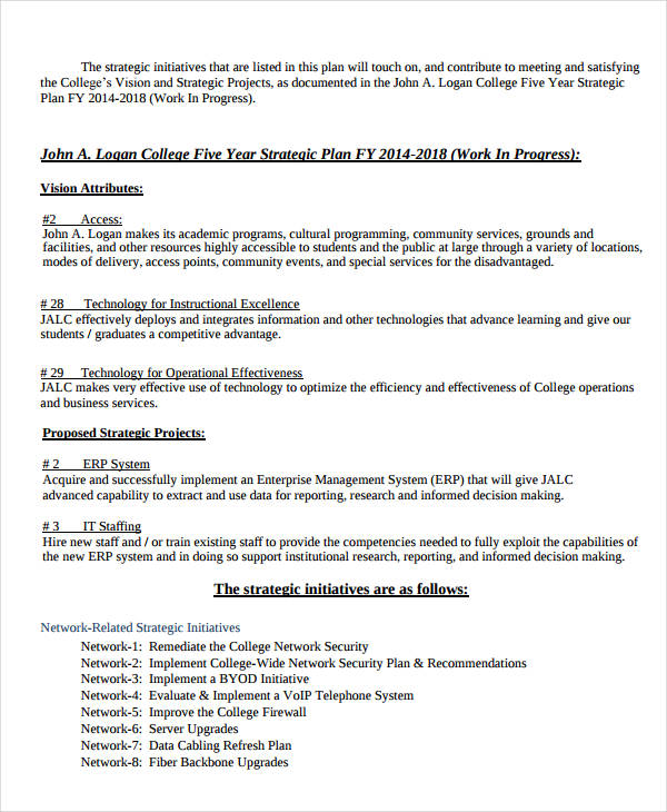 11+ Network Strategic Plan Templates - PDF