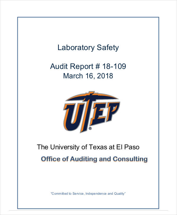 10+ Laboratory Audit Report Templates - PDF, DOC